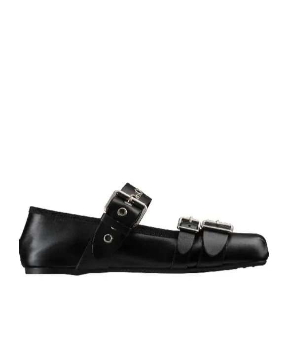 Dior Christian Buckle Detailed Slip-on Flat