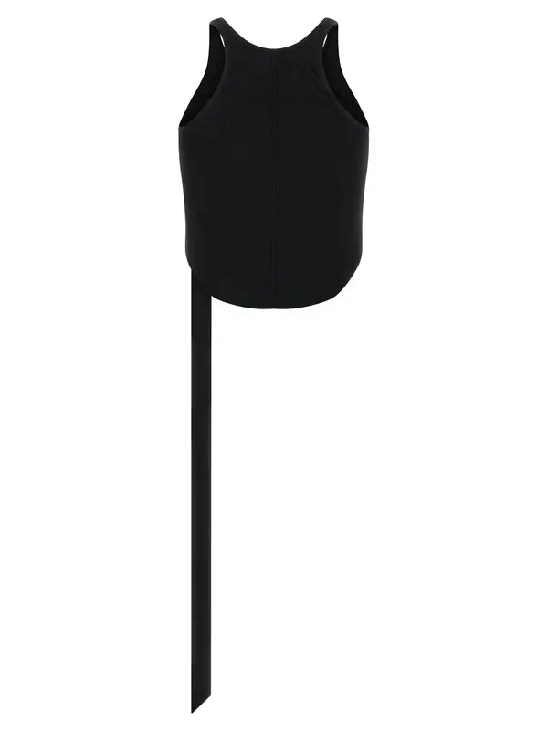 Rick Owens Basic Cropped Tank Top - Black