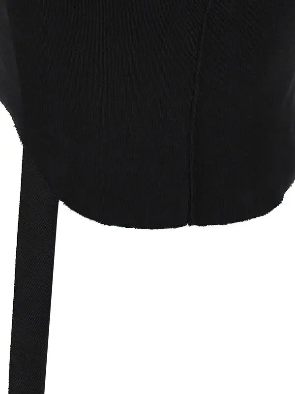 Rick Owens Basic Cropped Tank Top - Black