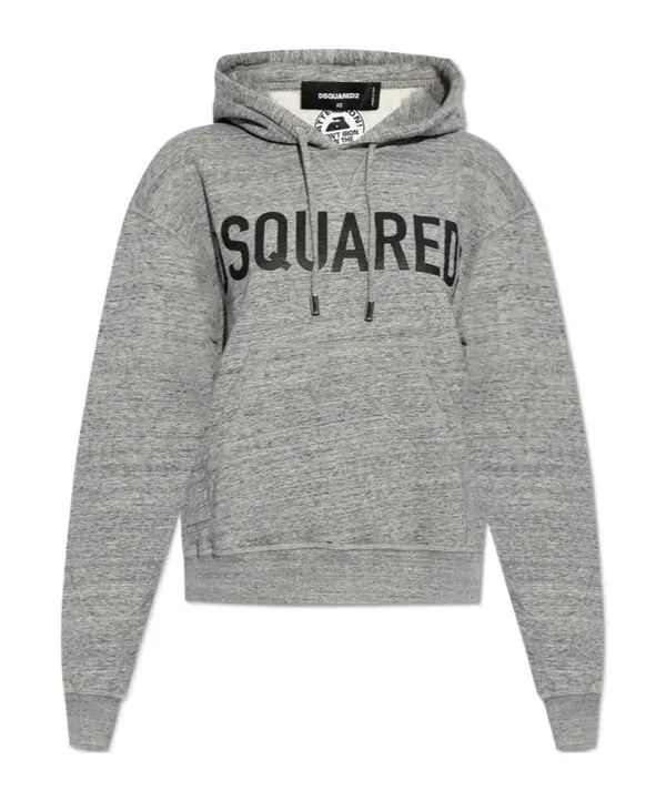 Dsquared2 Logo Printed Drawstring Hoodie