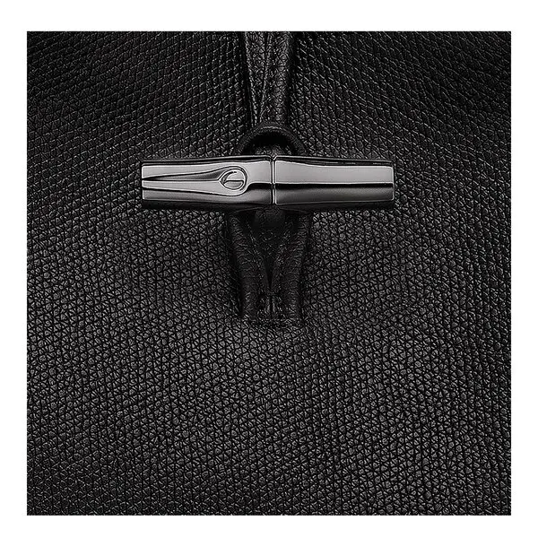 Longchamp Le Roseau Handbag With Bamboo Buckle - Black