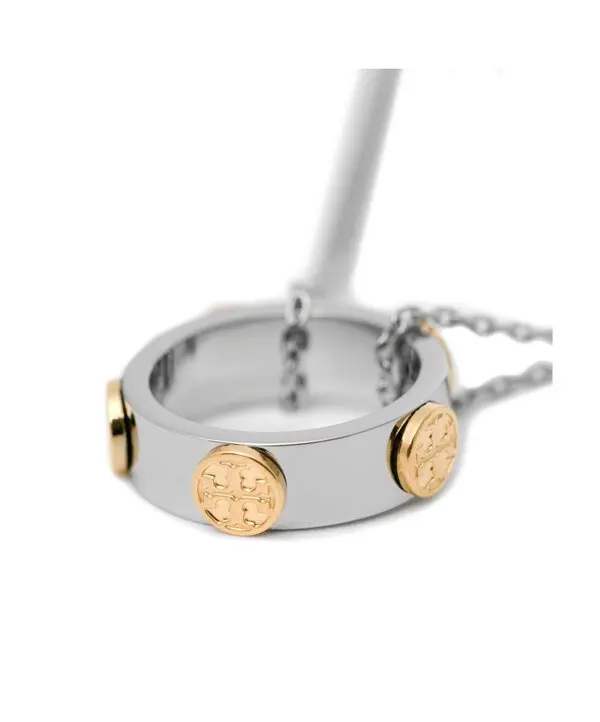 Tory Burch Logo Charm Pendant Necklace