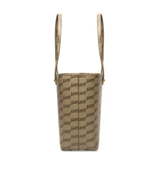 Balenciaga Signature Bb Canvas Tote Bag - Brown