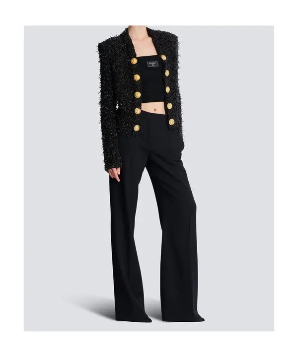 Balmain Embellished Tweed Jacket