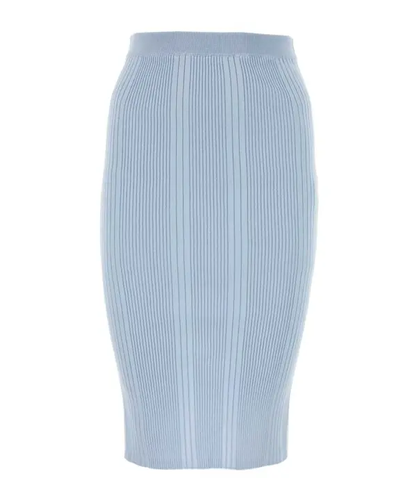 Bottega Veneta Back Slit Knitted Midi Skirt