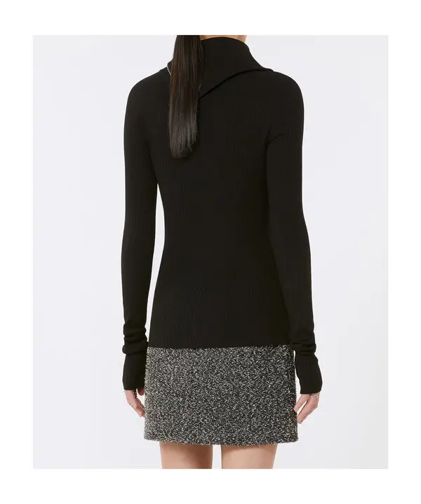 Sportmax Zip-up High Neck Sweater