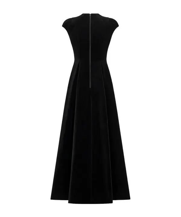 Dior Christian Crewneck Short-sleeved Dress With Cd Resin Beading