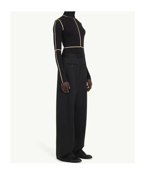 MAISON MARGIELA High-neck Long-sleeve Bodysuit