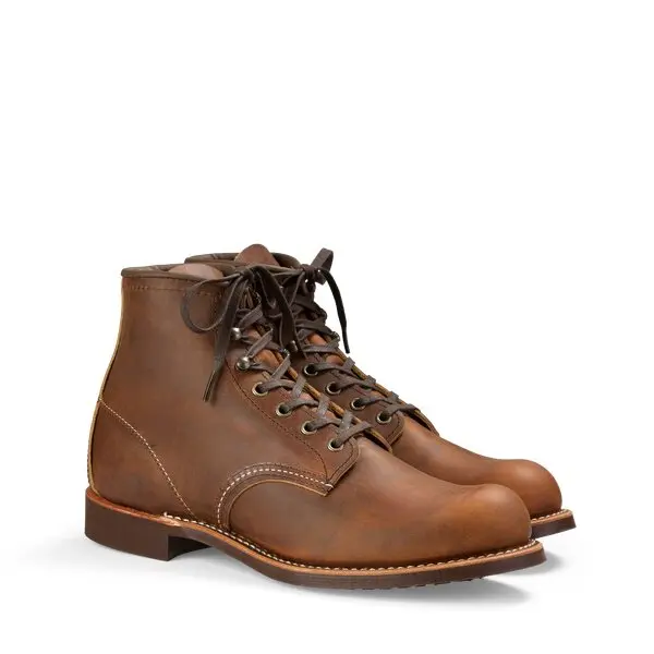 Red Wing Blacksmith Lace-up Ankle Boots - Copper