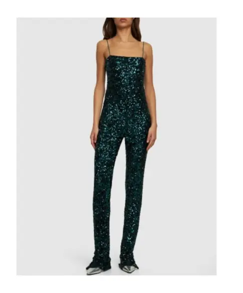 ROTATE BY BIRGER CHRISTENSEN Sequined Jumpsuit