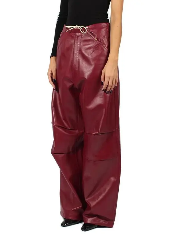 DARKPARK Daisy Plonge Nappa Leather Military Trousers