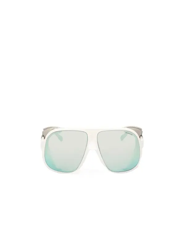 Moncler Shield Frame Sunglasses - White