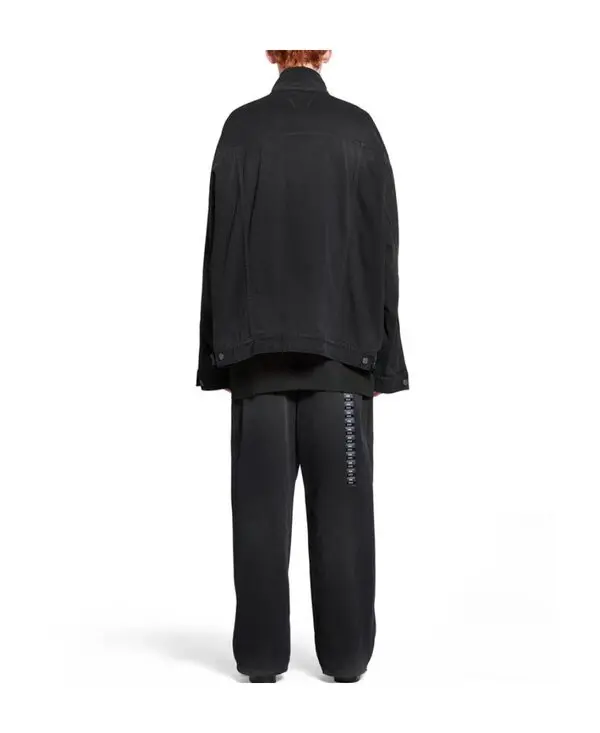 Balenciaga Collared Button-up Denim Jacket