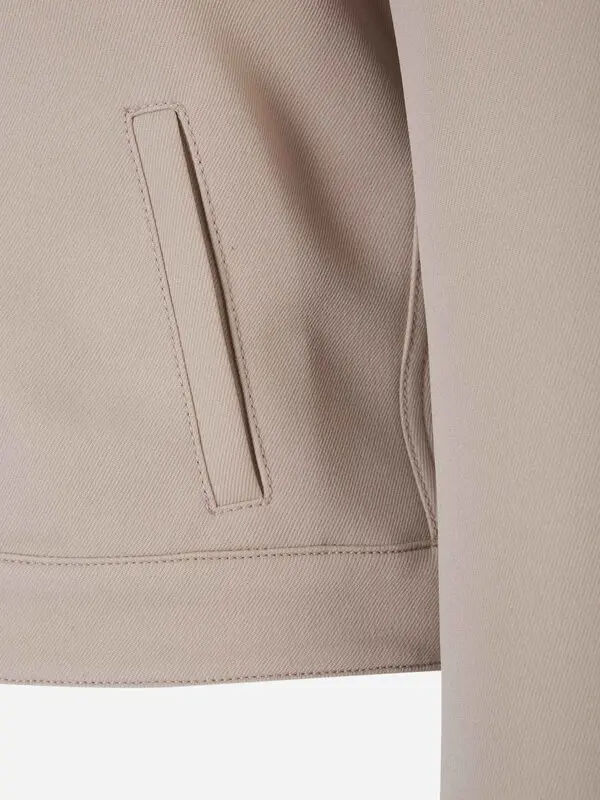 COURREGES Twill Trucker Jacket With Embroidered Logo