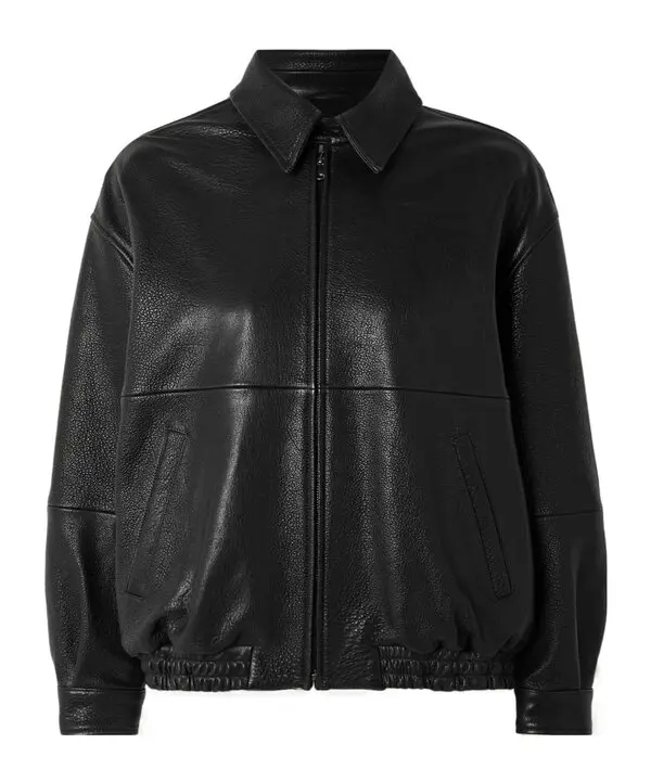 Nour Hammour Doran Patchwork Leather Jacket