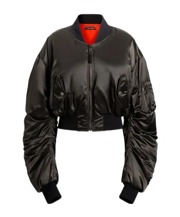 Dolce & Gabbana Zip-up Oversized Bomber Jacket