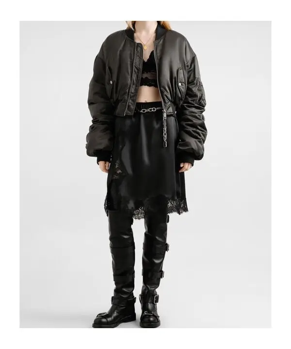Dolce & Gabbana Zip-up Oversized Bomber Jacket