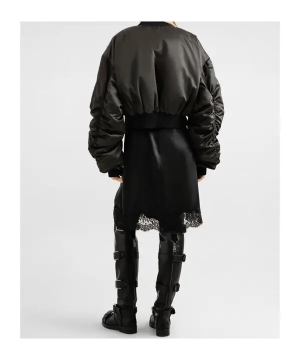 Dolce & Gabbana Zip-up Oversized Bomber Jacket