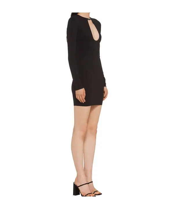 Miu Miu Cut-out Long Sleeve Mini Dress