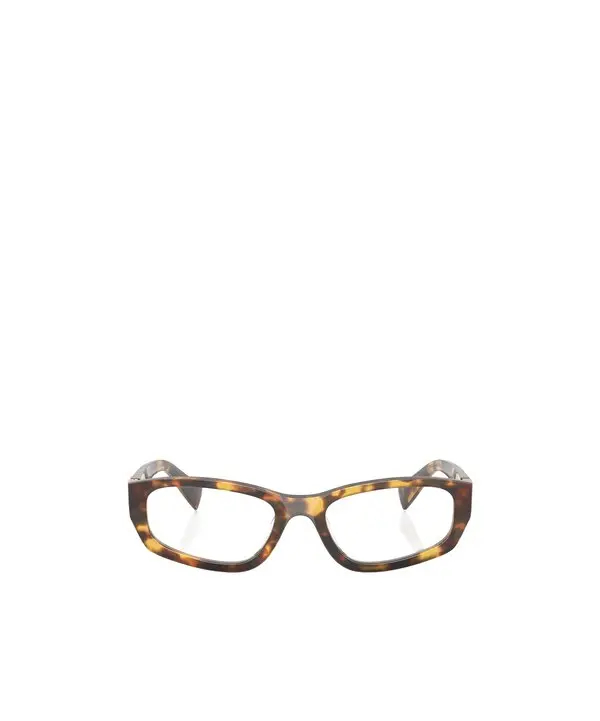 Miu Miu Geometric Frame Eyeglasses - Brown