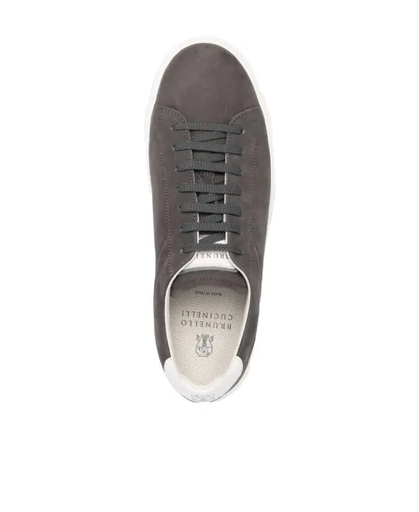 Brunello Cucinelli Round Toe Lace-up Sneakers