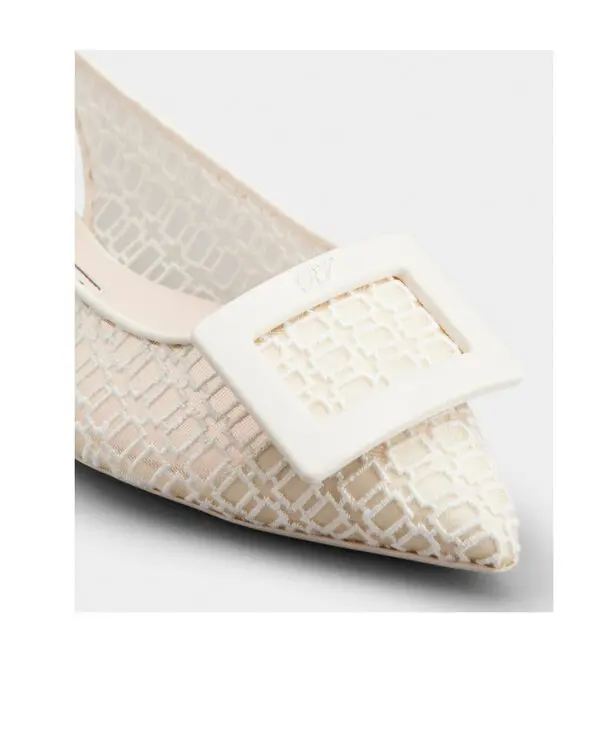 ROGER VIVIER Pointed Ballet Flats With Buckle Detail