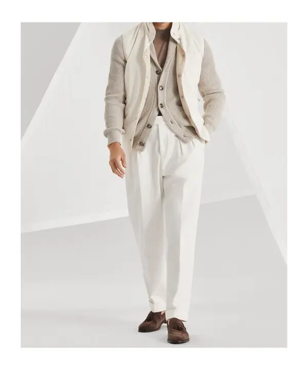 Brunello Cucinelli Buttoned Shawl Lapel Cardigan - Gray