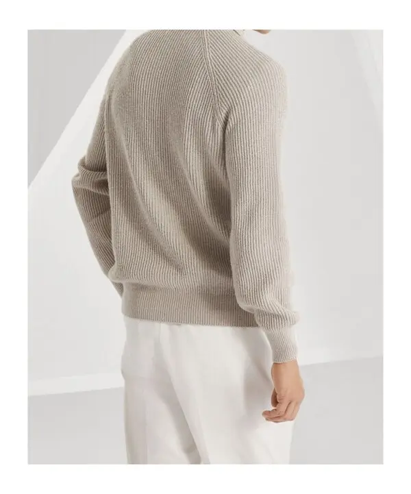 Brunello Cucinelli Buttoned Shawl Lapel Cardigan - Gray