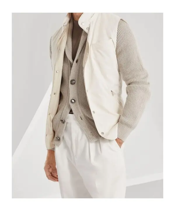 Brunello Cucinelli Buttoned Shawl Lapel Cardigan - Gray