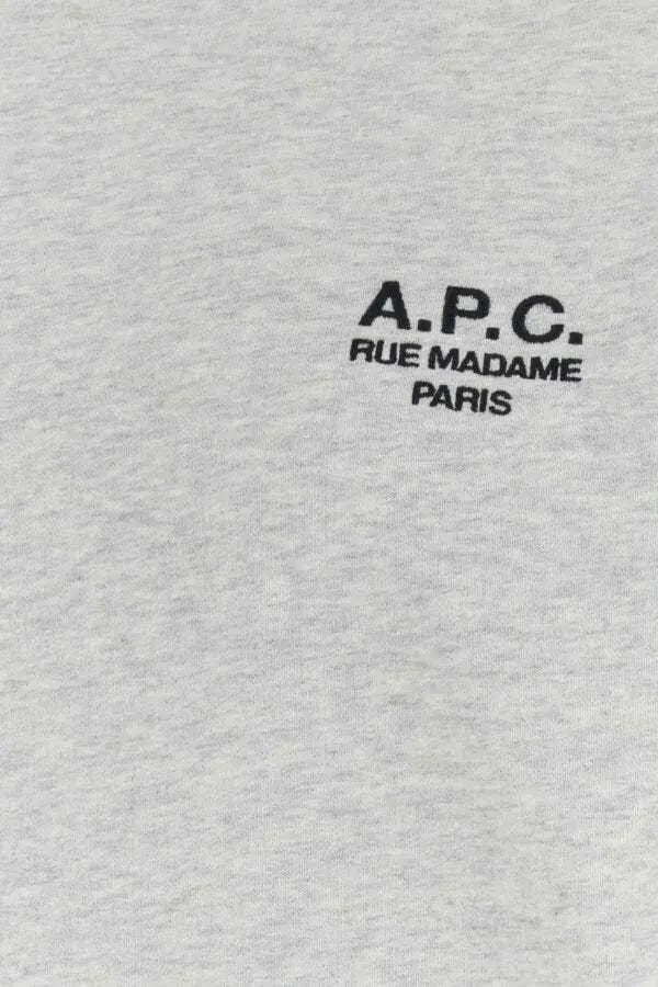 A.p.c. Logo Embroidered Crewneck Sweatshirt - White