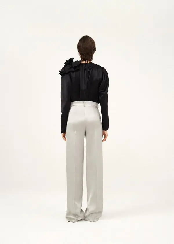 Magda Butrym Long-sleeved Shirt With Detachable Brooch