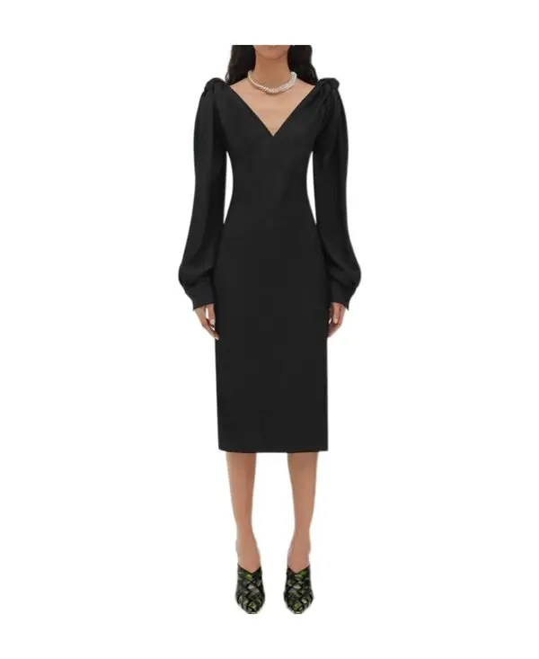 Bottega Veneta Midi Dress With Knot Detail