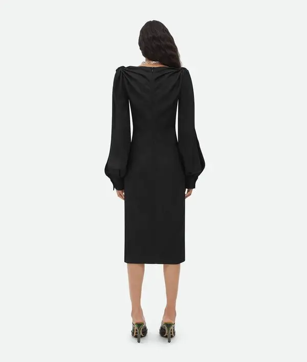 Bottega Veneta Midi Dress With Knot Detail