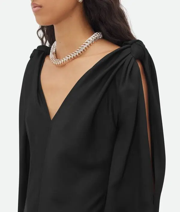 Bottega Veneta Midi Dress With Knot Detail