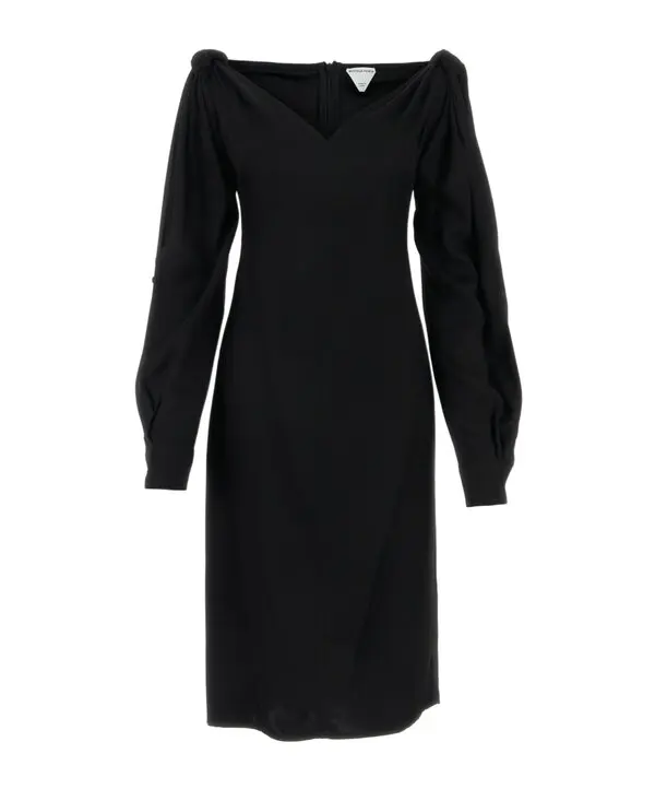 Bottega Veneta Midi Dress With Knot Detail - No