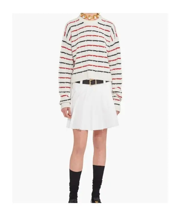 Miu Miu Oversized Striped Cashmere Sweater