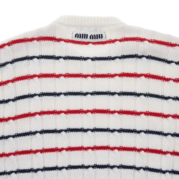 Miu Miu Oversized Striped Cashmere Sweater