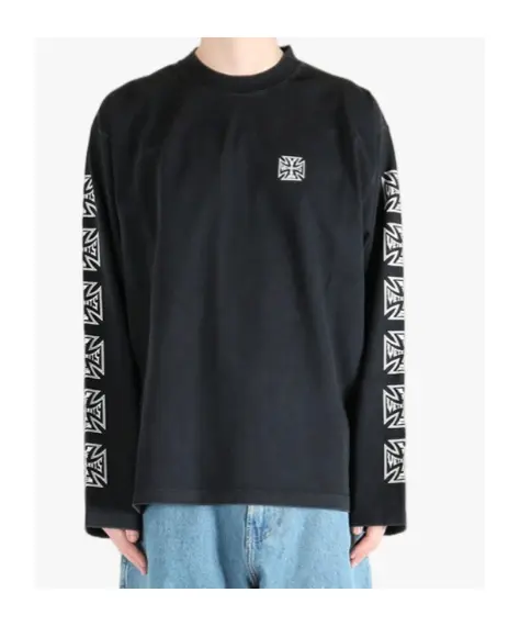 Vetements Biker Cross Logo Long-sleeved T-shirt