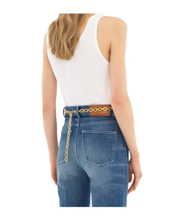 Chloé Ribbed Logo Tank Top