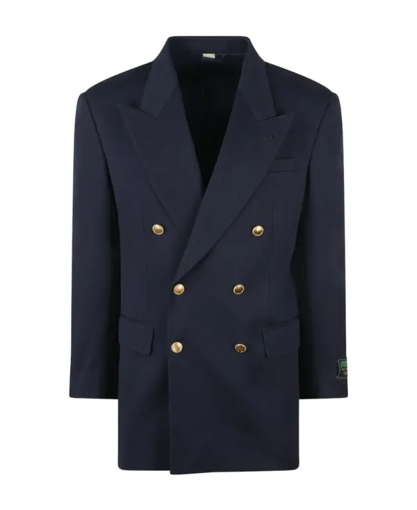 Gucci Double Breasted Tailored Blazer - Blue