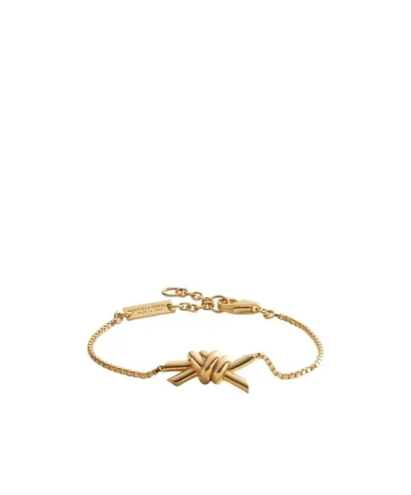 Bottega Veneta Knot Bracelet - Golden