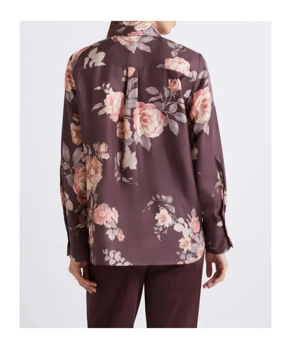 Marella Printed Silk Twill Shirt