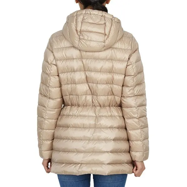 Moncler Jasmin Zip-up Quilted Jacket - Light Brown