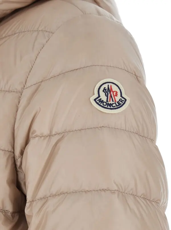 Moncler Jasmin Zip-up Quilted Jacket - Light Brown