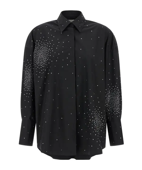 Giuseppe Di Morabito Embellished Oversized Shirt - Black