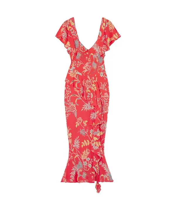 Etro Floral-print Crepe Midi Dress