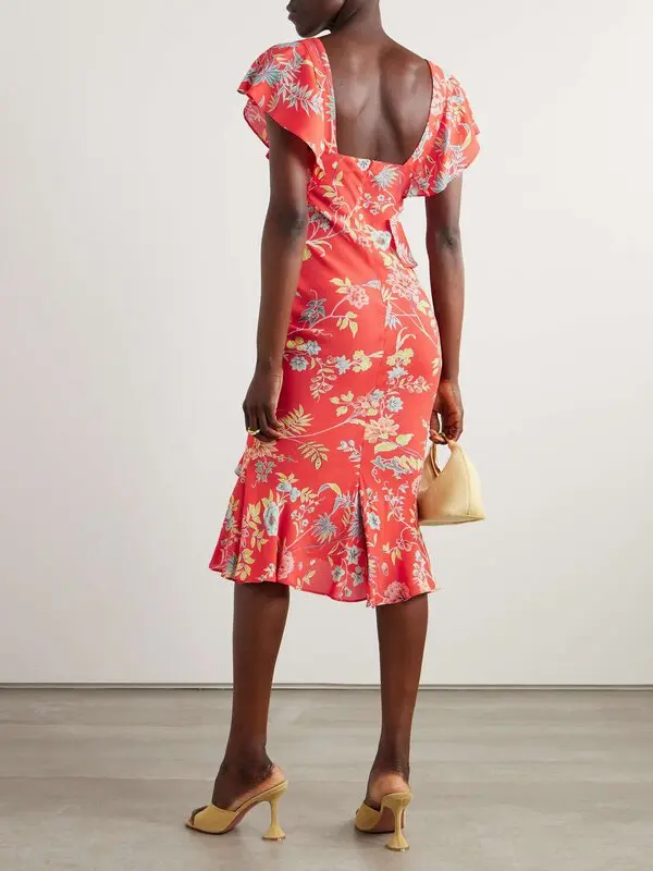 Etro Floral-print Crepe Midi Dress