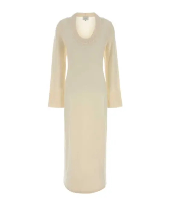 Loulou De Saison U-neck Below Knee Dress - Nude