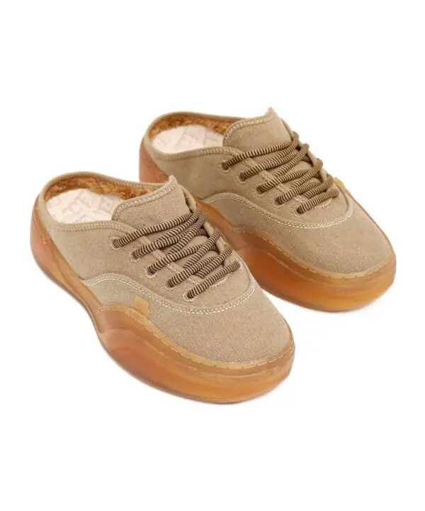 ERL Low Skate Mule Slip-on Sneakers - Nude