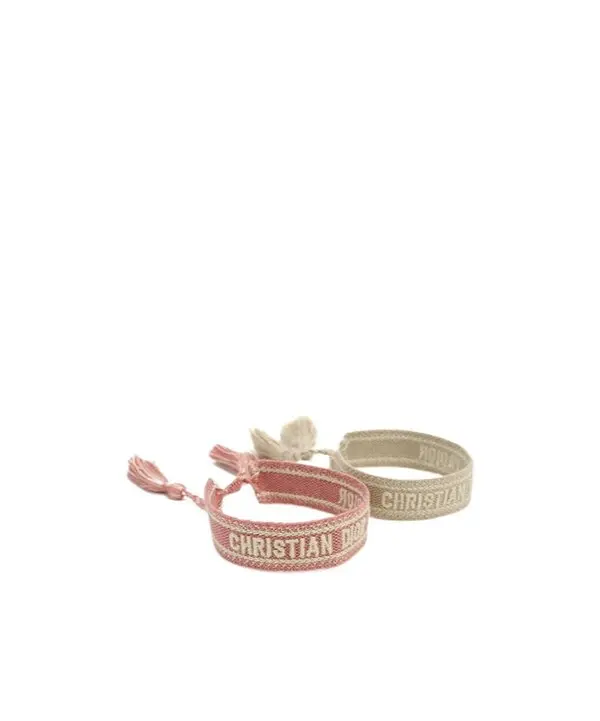 Dior J'adior Mykonos Bracelet Set With Tassels - Yellow